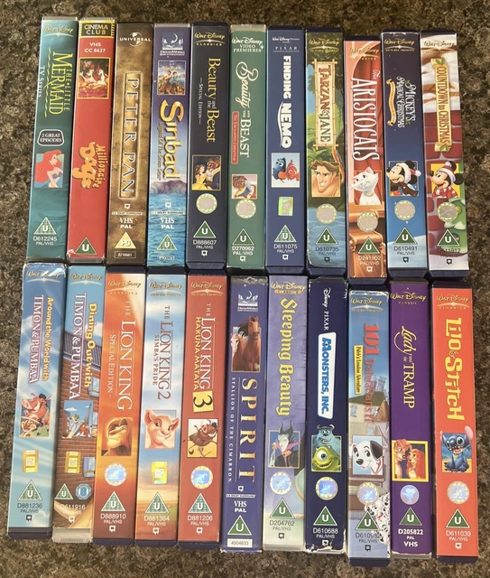 22 VHS VIDEO bundle of assorted Disney / Pixar and kids' VHS films £25. ...