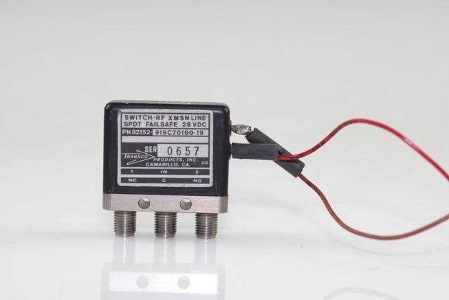 HP TRANSCO 3106-0022 Micro-Ondes Coaxial Switch 82152-919C70100-19 Pour ...