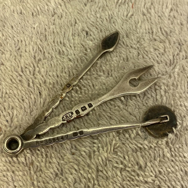 RARE EDWARDIAN SOLID Silver Compendium Pipe Tamper, Birmingham 1907 £ ...