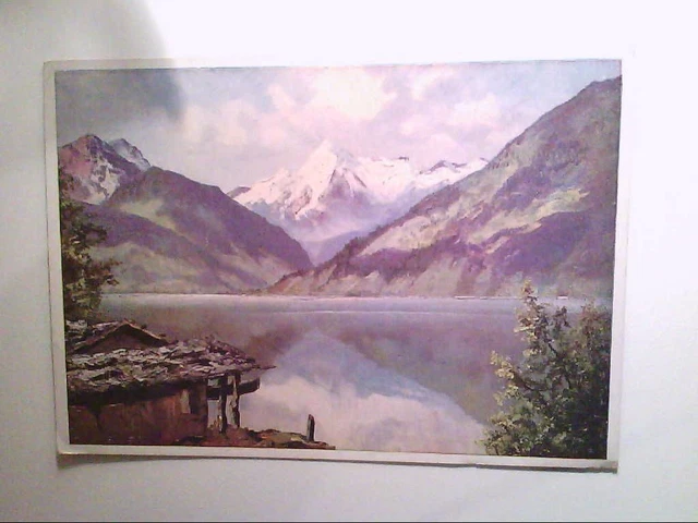 ZELL AM SEE. Mappa artista. J.Hecker. Cartolina EUR 8,98 - PicClick IT