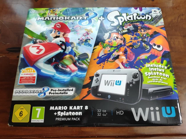 CONSOLE NINTENDO WII U Premium Pack Mario Kart 8 Splatoon complet en ...
