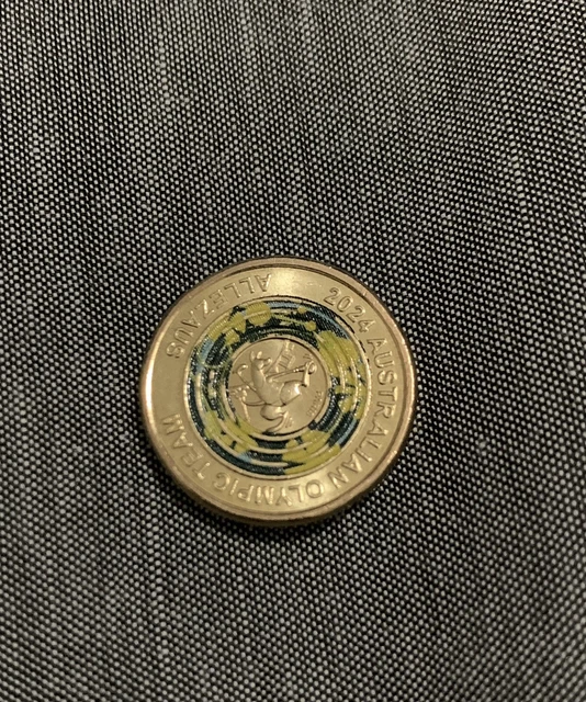 WOOLWORTHS 2024 $2 Olympic Coin - COMMUNITY (UNCIRCULATED IN 2"x 2 ...