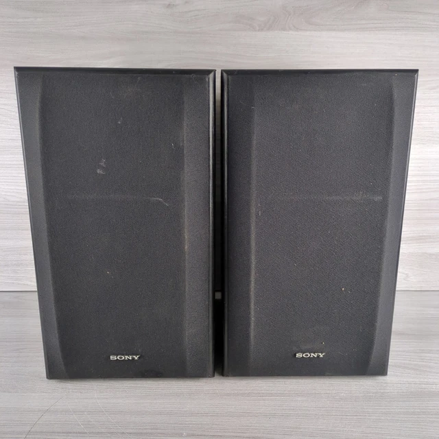 SONY SS-126E HI-FI Stereo Speakers Pair Black 90W Passive – Tested £38. ...