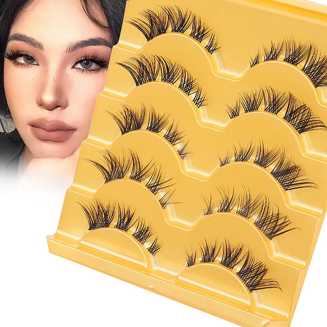 Mink Eyelashes Invisible Band Lash Extension Natural False Eyelashes