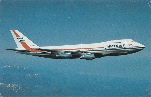 WARDAIR CANADA BOEING 747 Wide Body Passenger Airliner 1973-89 ...