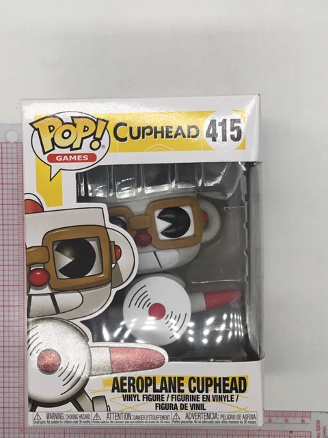 FUNKO POP! GAMES Cuphead Aeroplane Cuphead #415 SHELF WEAR, SEE PICS ...