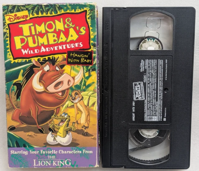 DISNEY TIMON AND Pumbaas Wild Adventures Hangin With Baby (VHS, 1996 ...