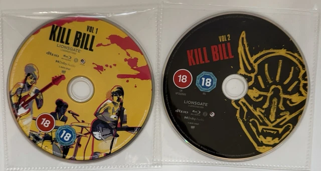KILL BILL VOL.1/KILL Bill Vol.2 - Blu Ray - Discs Only - UK Release ...