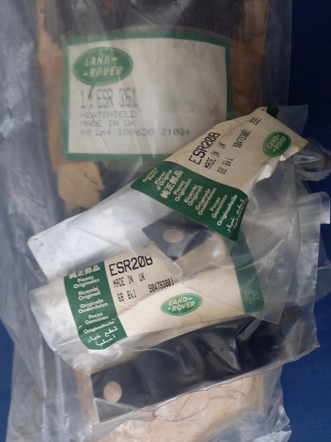 LAND ROVER DEFENDER 90/110 200 TDi Exhaust Heat Shield ESR361 & Clamps ...
