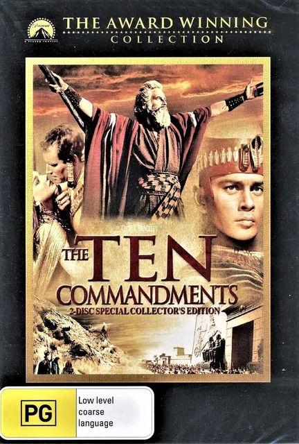 THE TEN COMMANDMENTS (1956) DVD RELIGIOUS MOVIE Cecil B. DeMille ...