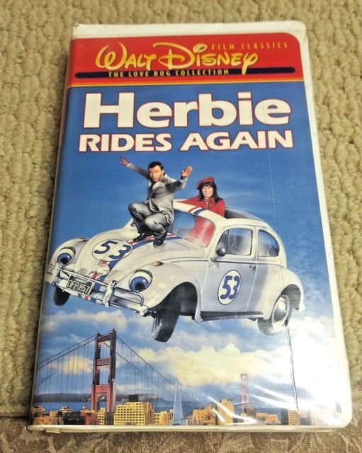 HERBIE RIDES AGAIN VHS tape Walt Disney Film Classics Love Bug Series ...