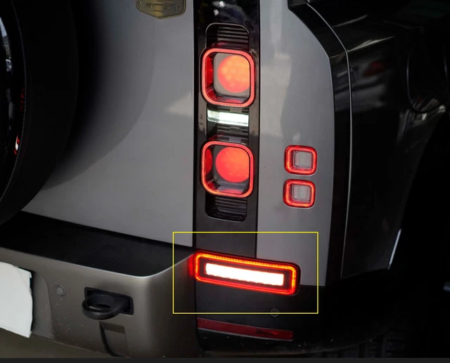 LAND ROVER DEFENDER 90-110 2020-2023 Led Rear Bumper Reflector Red ...