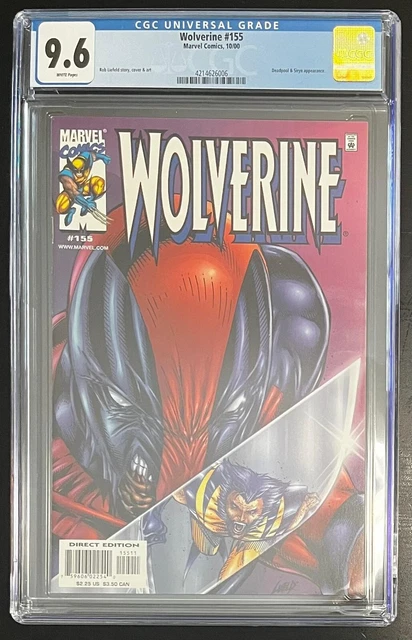 WOLVERINE #155 (MARVEL, Oktober 2000) CGC 9,6 weiße Seiten - Rob ...