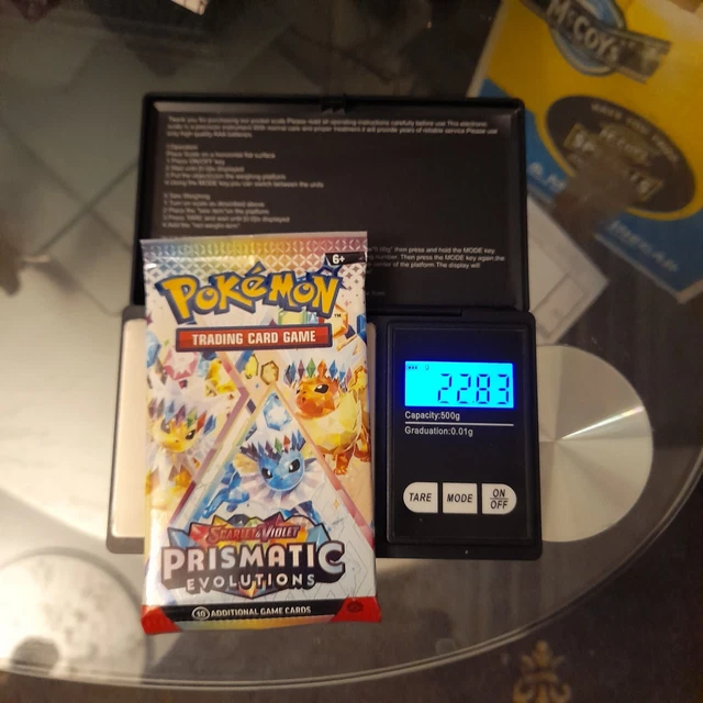 POKÉMON TCG - Prismatic evolutions booster pack - Sealed - pack weight ...