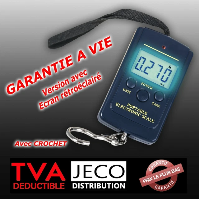 PESON ELECTRONIQUE DIGITAL Balance Pèse bagage Valise Poisson 40kg 10gr ...