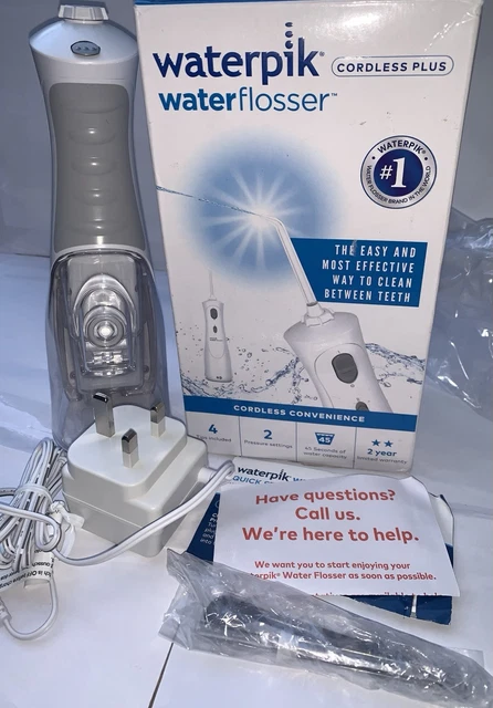 WATERPIK CORDLESS PLUS WaterFlosser with 2 Tips *(Works Perfectly No ...