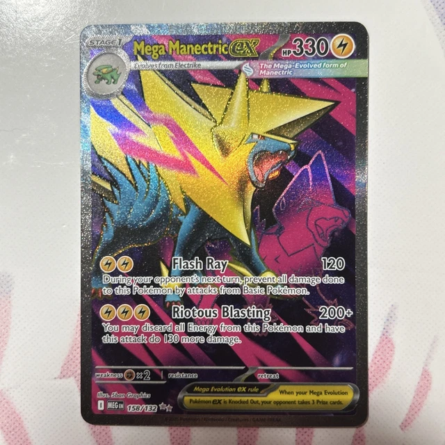 POKEMON 2025 ME01: Mega Evolution Mega Manectric ex 158/132 Ultra Rare ...