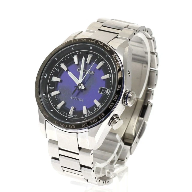 CITIZEN H145-007JD04 ATTESA Date Solar Watch with Box and Warranty ...