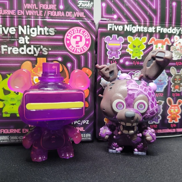FIVE NIGHTS AT Freddy's FNAF Mystery Mini Springtrap toxique, VR Freddy ...