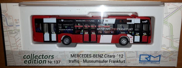 RIETZE 68735 HO Bus MB Citaro 12 "Museumsufer Frankfurt" Ep. VI Neu EUR ...