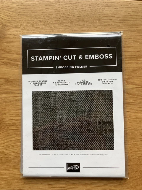 STAMPIN UP EMBOSSING Folder 3D Prägefolder Textil mit Stil NEU EUR 10 ...