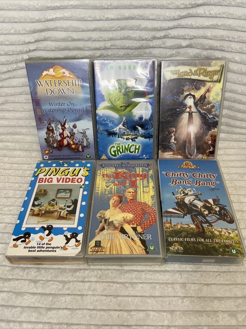 6 X CLASSIC Children's VHS Video Cassette Bundle Includes The Grinch ...