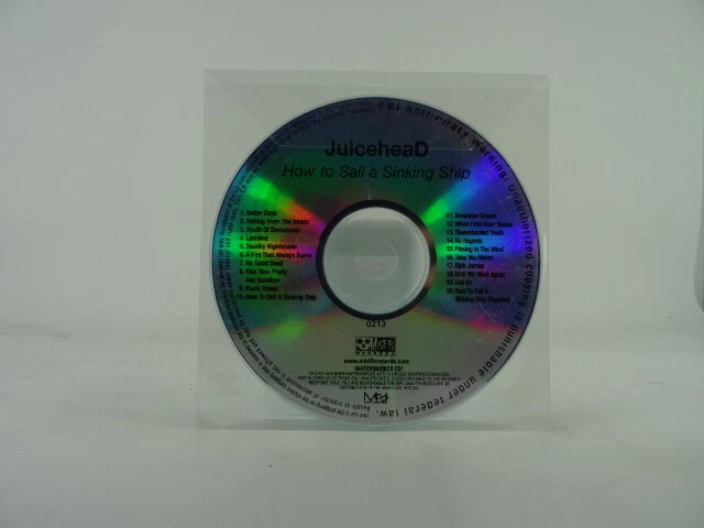 JUICEHEAD HOW TO SAIL A SINKING SHIP (475) 20+ Track Promo CD Album Picture Slee £7.82 - PicClick UK