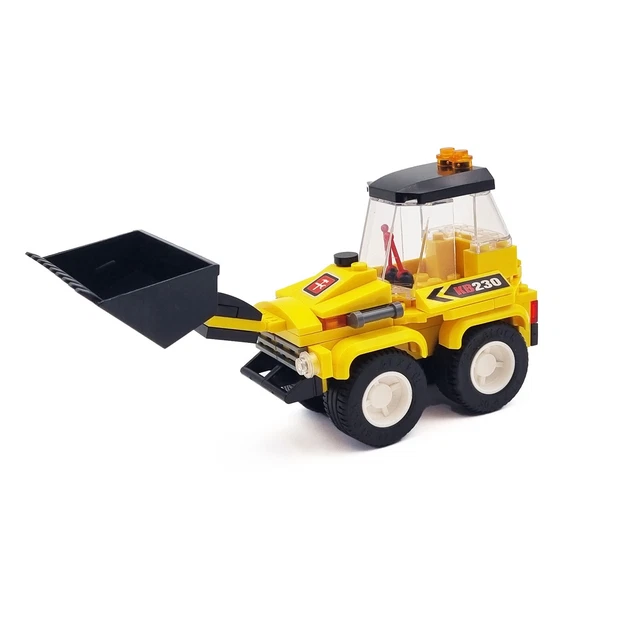 SPIELZEUG-BAGGER RADLADER MODELL aus Klemmbausteinen Mini Bagger 88 ...