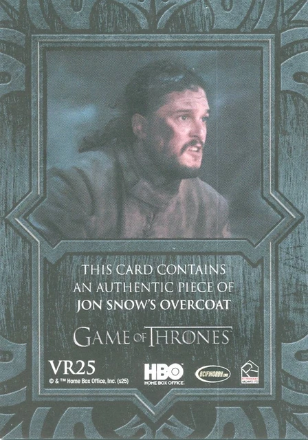 NEW VHTF GAME of Thrones Kit Harington as Jon Snow "Overcoat" Costume ...