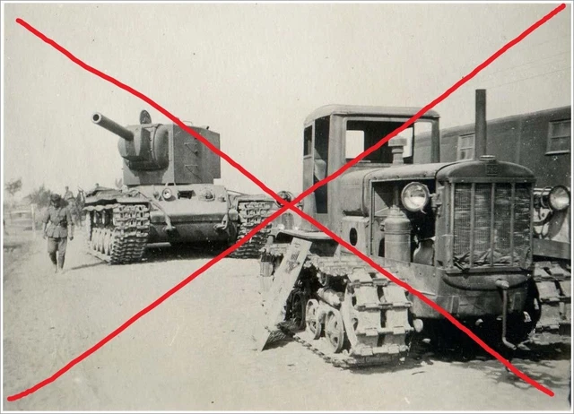 FOTO/PHOTO 435,PANZER,TANK, WW2, KV-2, Beute, German Soldier, Traktor ...