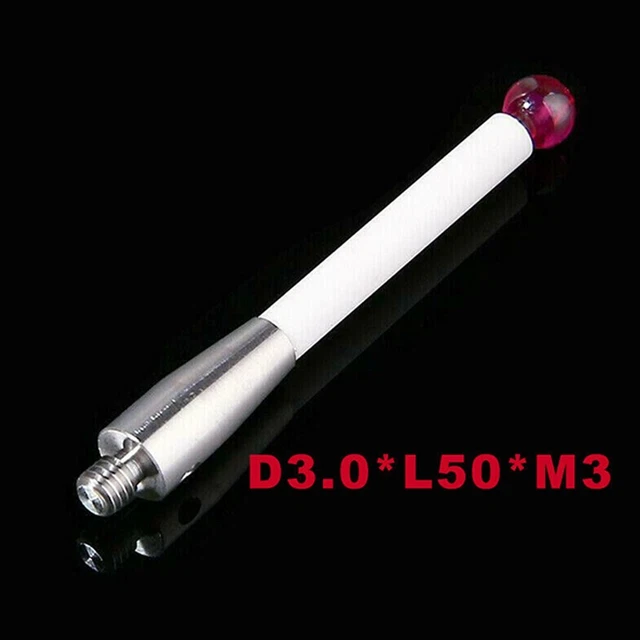 PRECISE DETAILS CMM Touch Probe M3 Ceramic Stem Probe Stylus Tips 3mm 50mm $59.84 - PicClick AU