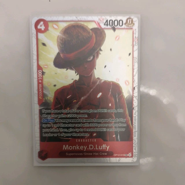 ONE PIECE TCG OP12-015 Monkey.D.Luffy SR Card £1.68 - PicClick UK