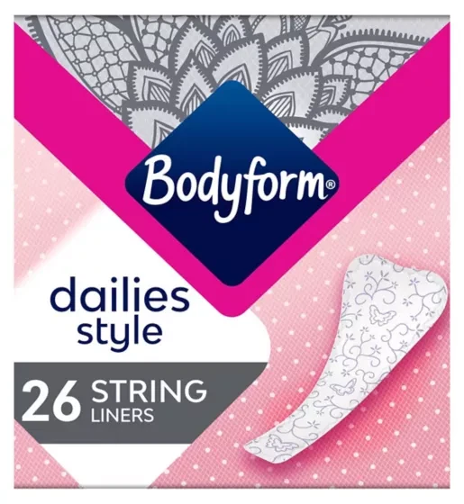 20 BOXES OF Bodyform String Pantyliners 26 Pack (Total of 520 liners) £ ...