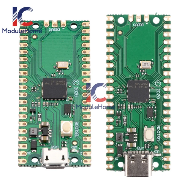 MICRO USB/TYPE-C RASPBERRY Pi RP2040 Pico Board Dual-Core Development ...