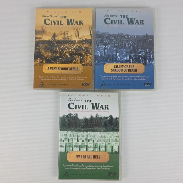 KEN BURNS THE Civil War Volumes 1-3 (1 2 3, DVD, Set, Region 2 + 4, PAL ...
