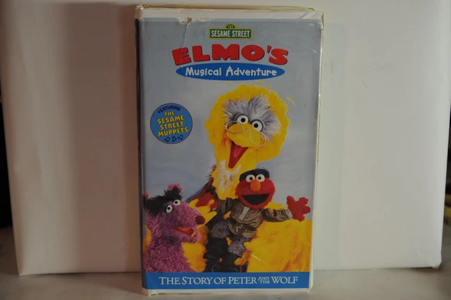 SESAME STREET ELMO'S Musical adventure, Children animated video VHS ...
