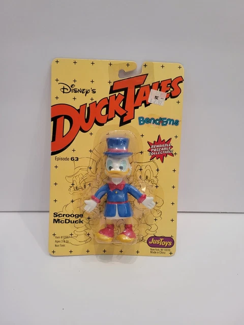 VINTAGE JUSTOYS SCROOGE McDuck Disney Ducktales Bend Em Figurine NIP £ ...