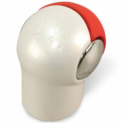 GENUINE FORD KA Mk2 Gear Lever Knob Pearl White red leather insert 08 ...