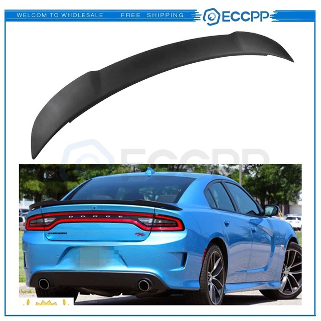 FOR 2011-2023 DODGE Charger Matt-black Hellcat Style SRT Rear Spoiler ...