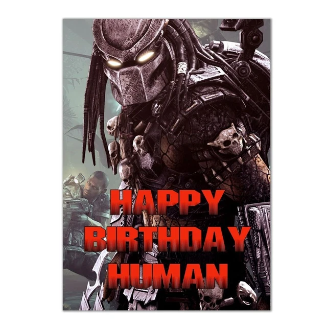 XENOMORPH PREDATOR BIRTHDAY Card ORIGINAL Alternative Greeting Card A6 ...