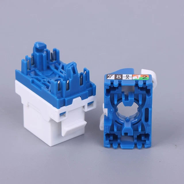 WHIRLING WIRE CAT6 RJ45 Toolless LAN Insert Keystone Ethernet Module ...