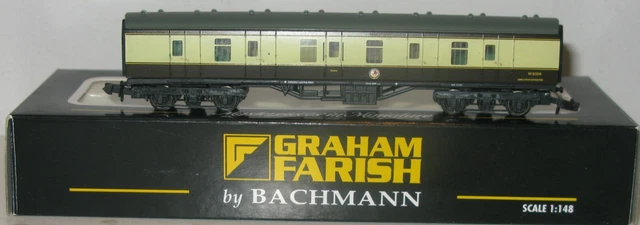 GRAHAM FARISH N 374-029B BR Chocolate & Cream MK1 BG Full Brake Coach ...