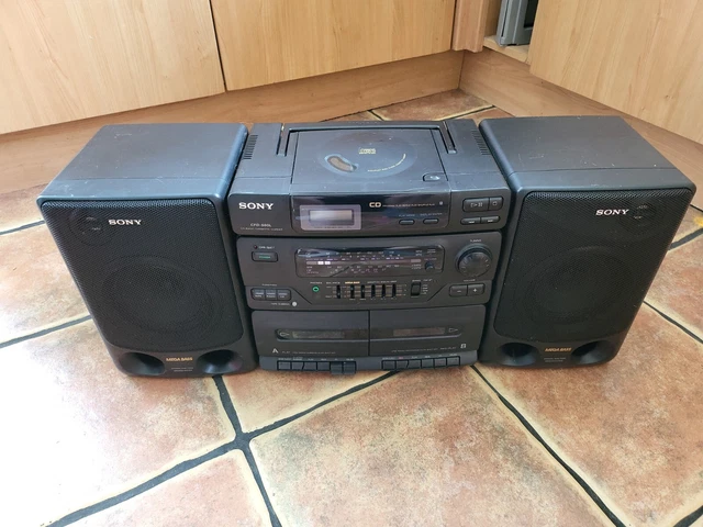 SONY CD RADIO cassette-recorder CFD-560L BIG GHETTO BLASTER BOOMBOX ...
