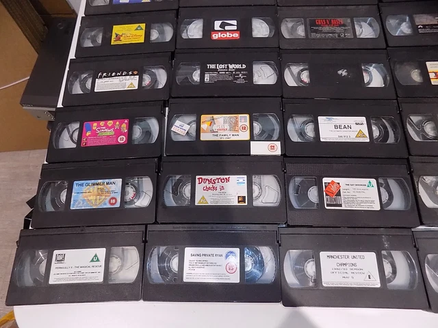 BUNDLE OF 50X Various VHS Tapes Pre-recorded UNTESTED Sold as Spares ...
