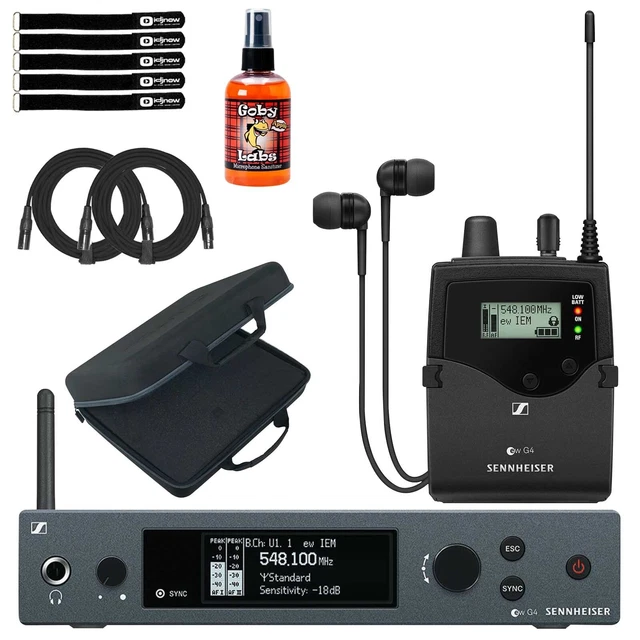 SENNHEISER EW IEM G4-A1 Wireless In Ear Monitor Headphone System Pack ...