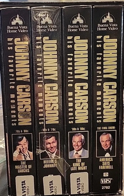 THE JOHNNY CARSON Vhs Collection - His Favorite Moments - Set Of 4 £7. ...