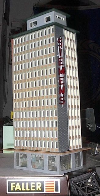 FALLER HO B-905 Hochhaus 60/70-iger Jahre , gebaut , sehr gesucht und ...