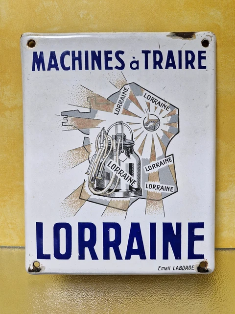 Plaque Emaillee Machine A Traire Lorraine Eur 4550 Picclick Fr