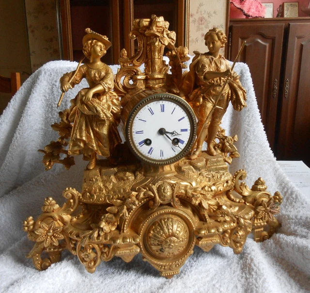 GRANDE PENDULE REGULE dore EUR 75,00 - PicClick FR