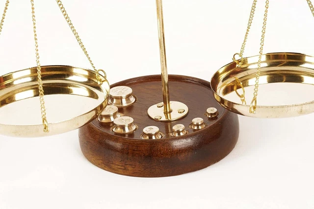 S2J VINTAGE COLLECTIBLE Brass Weight Scale Home Decor Antique Weight ...